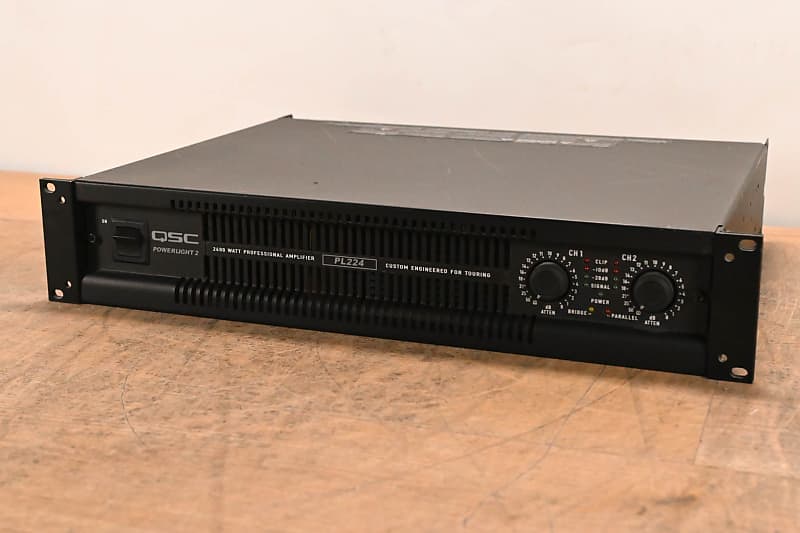 QSC PL224 PowerLight 2 Series 2-Channel Power Amplifier | Reverb
