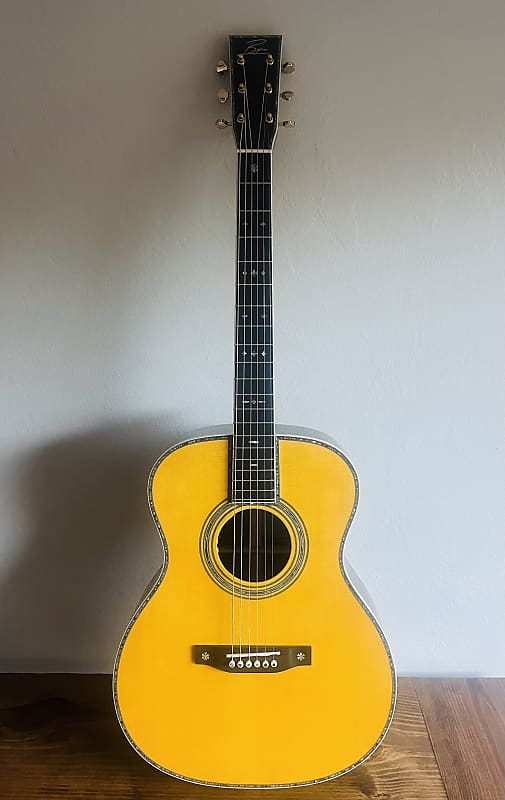 Byron B OM all solid acoustic electric guitar- MSRP$1149 | Reverb