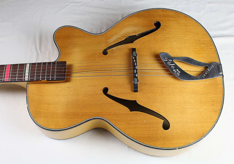 EXTREMELY RARE Vintage HOPF Original Acoustic Archtop Guitar, | Reverb