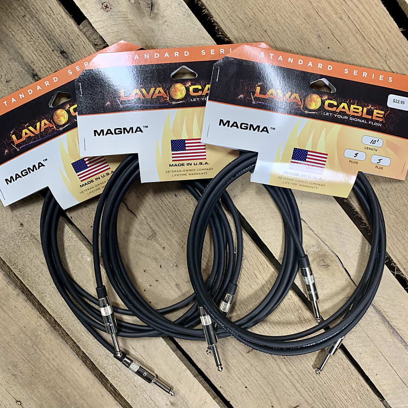 Lava Cable Magma LCMG10 Instrument Cable - 10 feet - 3 PACK | Reverb