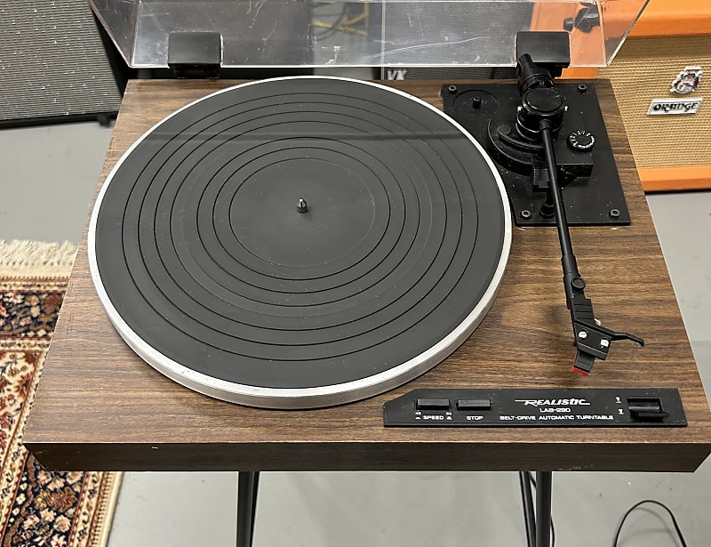 Realistic Lab-290 Turntable 1980’s - Wood Grain | Reverb