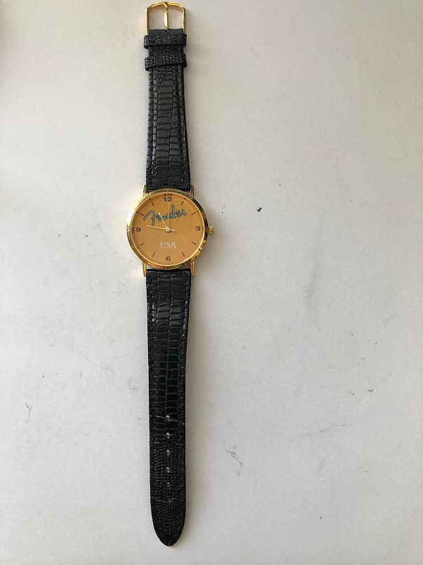 Fender Analog Wrist Watch Gold/Black | Reverb