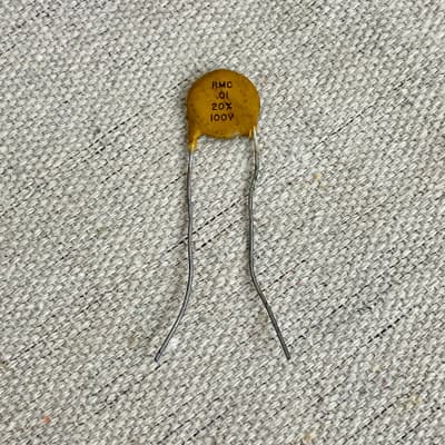 Fender Jaguar Tone Capacitor Ceramic .01 uf Yellow Cap NOS | Reverb