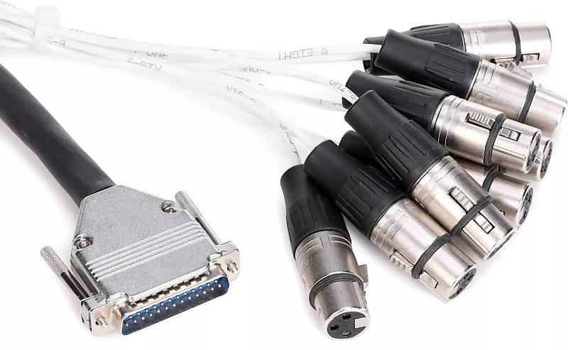Brand New DA88XF-10 8-channel DB25 to XLR Female Snake - 10' | Reverb