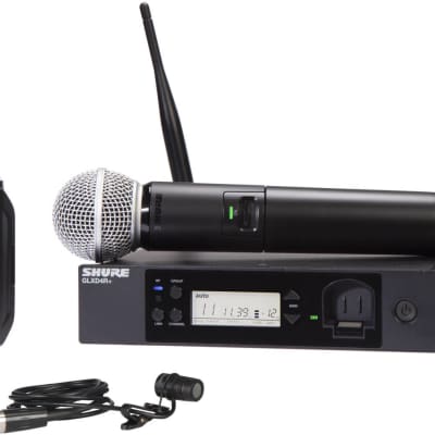 Shure GLXD124R+/85 Combo System with SM58 and WL185 Lavalier | Reverb