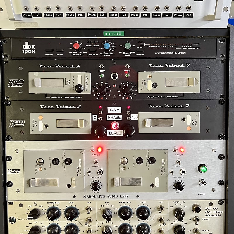 Telefunken V72 tube microphone preamplifier racked pair c | Reverb