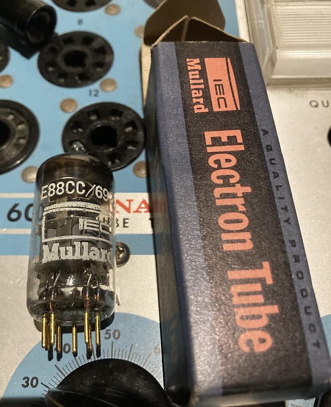 Mullard E88CC-Vintage Gold Pin Preamp Tube Made In Britain | Reverb
