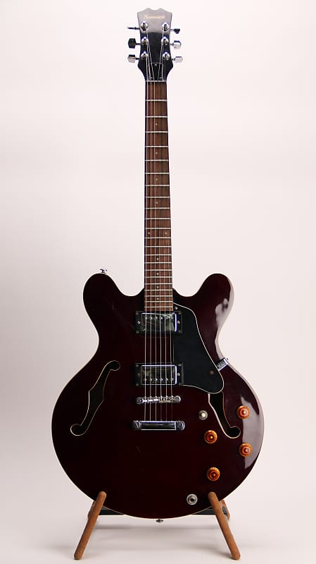 Samick LA-30 TR Semi Hollow ca 2000 Trans Red | Reverb