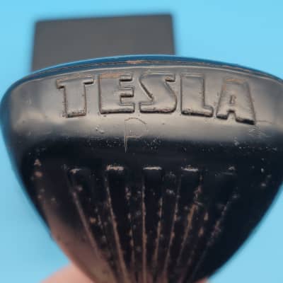 ☆Vintage 1950s Czech TESLA Cobra Crystal Microphone Desktop | Reverb