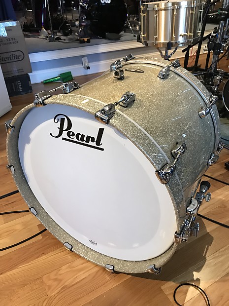 Pearl Masterworks 8 ply 24" X 18" Bass Drum Granite Gold | Reverb