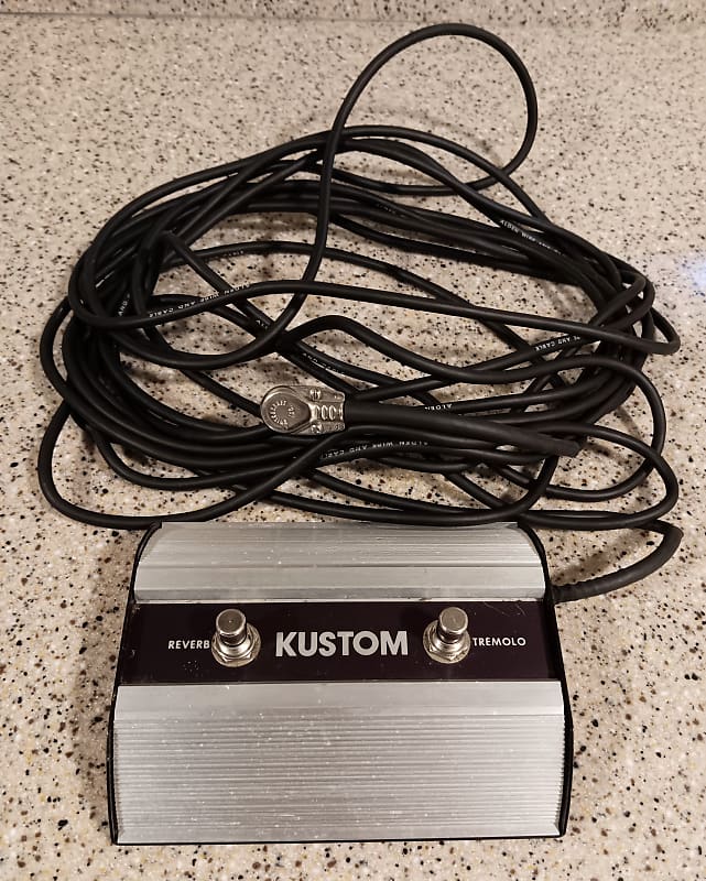 Kustom Vintage 2 Switch Reverb and Tremelo Foot Pedal | Reverb