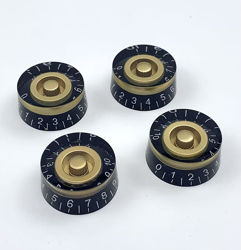 4Pcs High Quality Guitar Speed Control Knobs Embossed Amber | Reverb