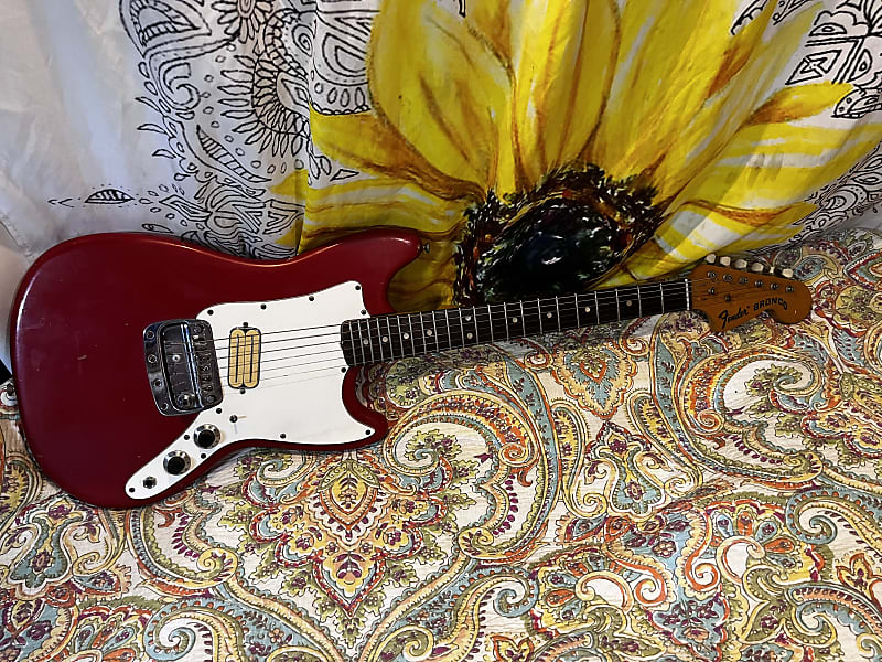 Fender Bronco Vintage Electric Guitar w Upgraded Pickup | Reverb