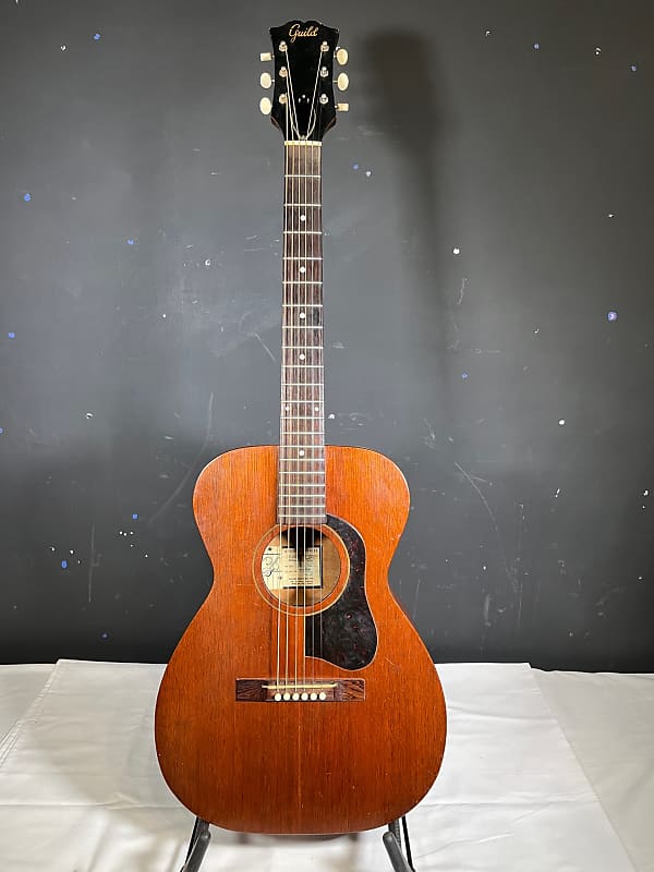 Vintage Guild M20 1959 Rare GHOST Label Solid Mahogany | Reverb