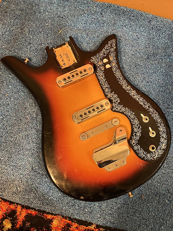 Teisco ET-200 Guitar Body, Pickups and Pickguard 1960s - | Reverb