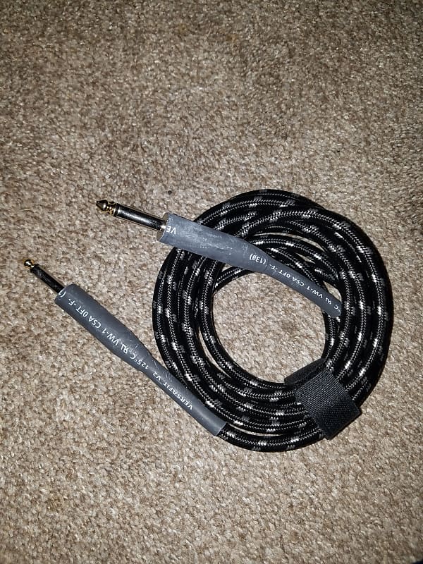 10ft. AXL Gold Instrument cable 1/4" straight to same/Perfect | Reverb