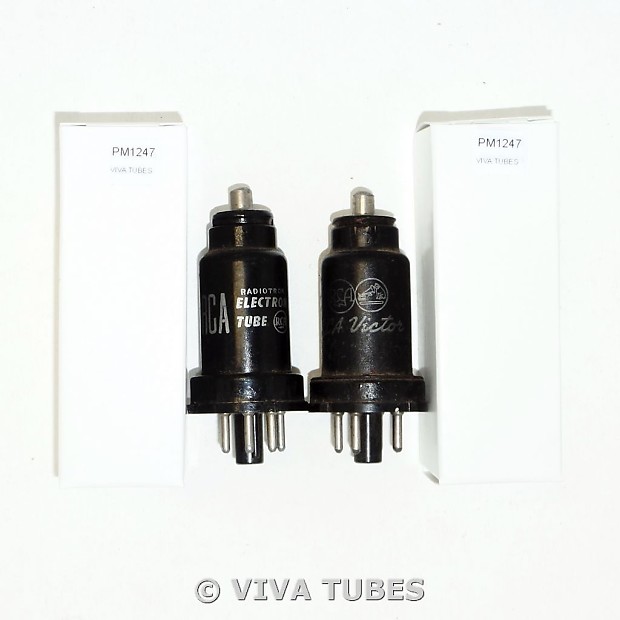 Matched Pair RCA USA 6J7 Metal Rust Vacuum Tubes 80% & 80% | Reverb