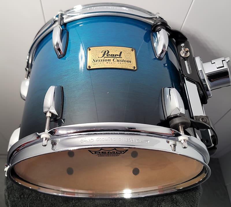 Pearl Session Custom Maple 12" X 9" Rack Tom Caribbean Blue | Reverb
