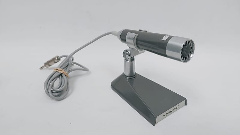 Vintage Realistic (Radio Shack) Slim Mic 33-918 w/ Cable | Reverb
