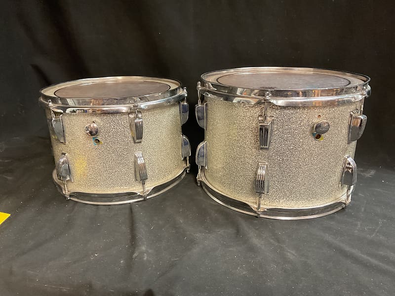 Ludwig Vintage Rack Toms 60s - Sparkle 12", and 13" | Reverb