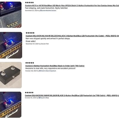 Custom 2-button Pedalboard-Friendly Footswitch for Marshall | Reverb