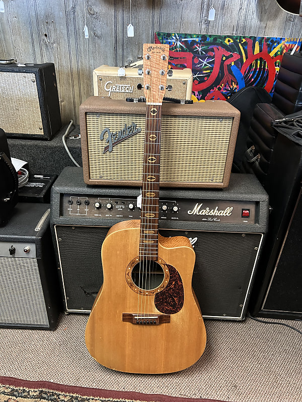 Martin DX1E Tawny Satinwood Acoustic Electric Guitar | Reverb