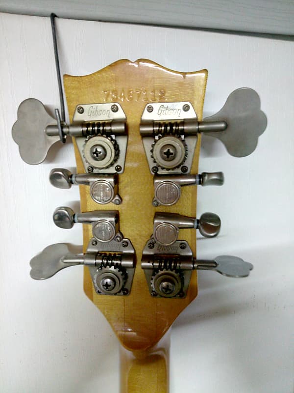 Gibson RD Standard Bass 1977 modified double 4, natural maple | Reverb