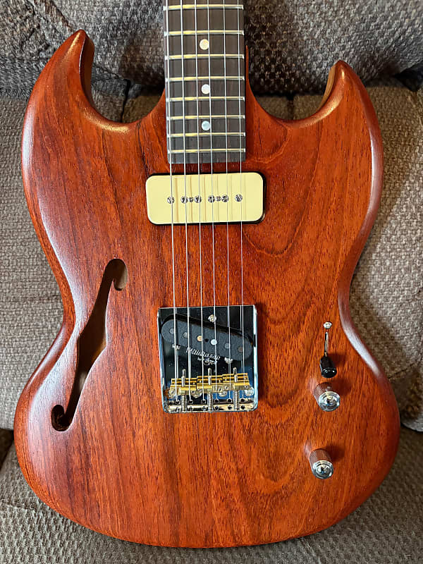 Thinline Tele SG Hybrid Semi Hollow Guitar Alnico II pickups | Reverb