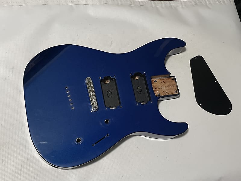 2000's India Jackson JS30 Metallic Blue Mahogany Dinky Guitar | Reverb
