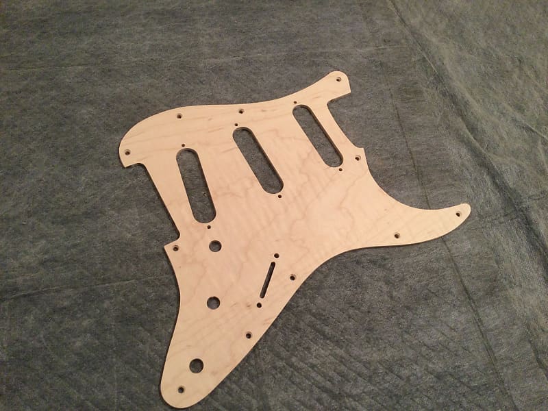 Flame Maple Stratocaster Pick Guard Handcrafted in the USA | Reverb