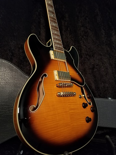 Ibanez AS-103-VB Vintage Burst - Semi Hollow Double Cutaway | Reverb