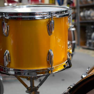 1970s Premier Polychromatic Gold Drum Kit | Reverb
