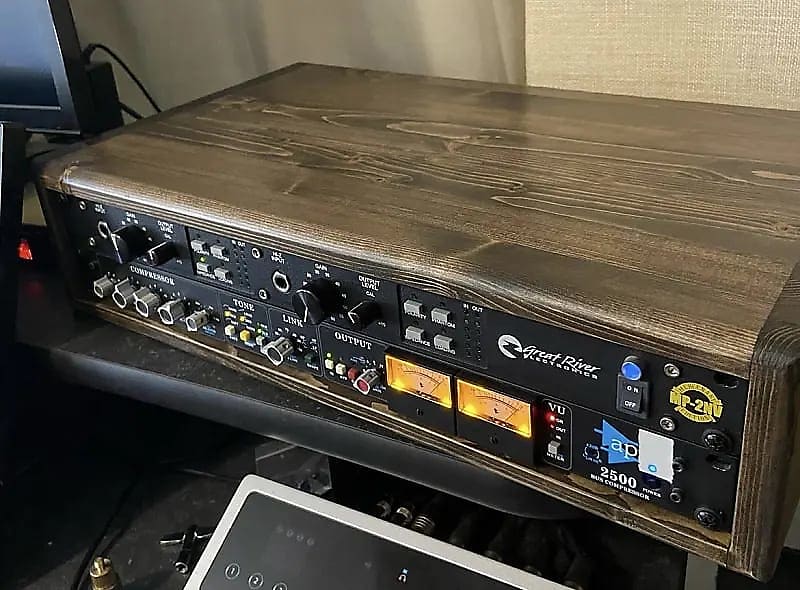 PAIR of GearHive 2U Wood Studio Racks in “Espresso” Stain | Reverb