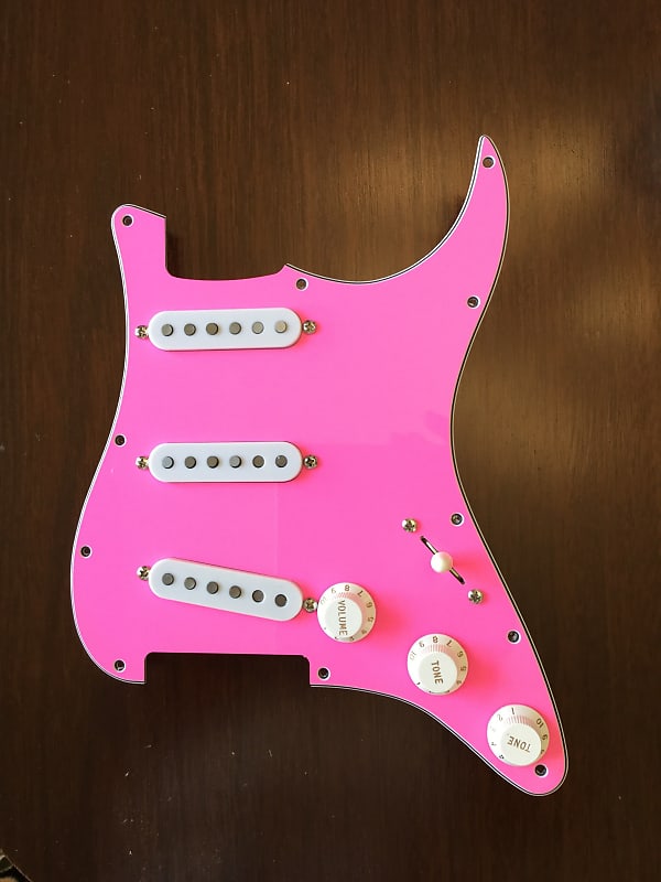 Fender Eric Johnson Pickups Loaded in Pink Pickguard | Reverb