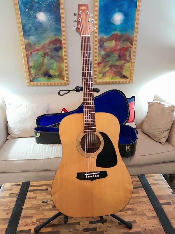 Vintage ARIA Model LW10 Acoustic Guitar MIJ w/Orig Case | Reverb