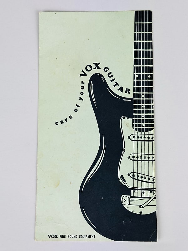 Vox Vintage Warranty Card '60s - Green | Reverb