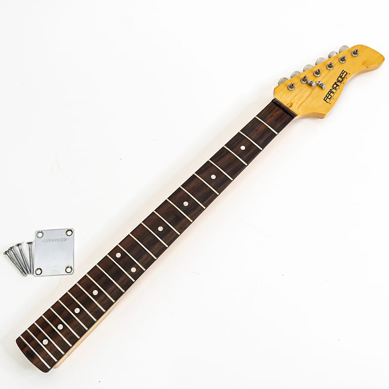 Fernandes Loaded Rosewood Neck w/ Pearloid Dot Inlays, Gloss | Reverb