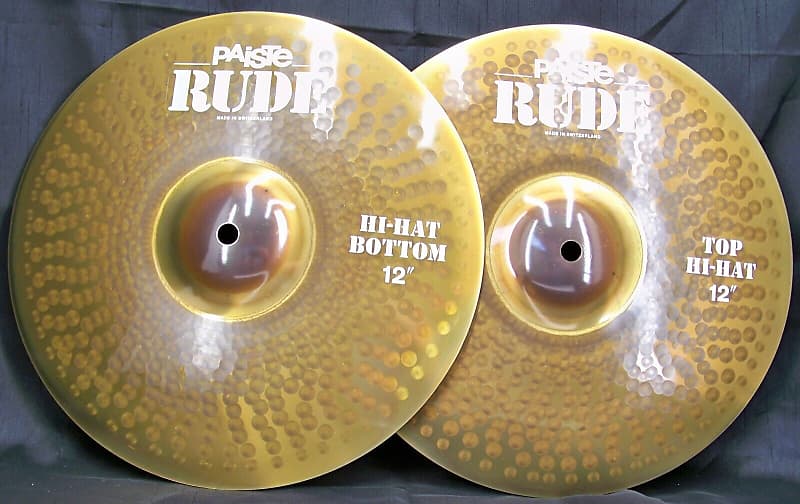 Paiste Rude 12" Hi Hat Cymbals/New-Warranty/Model # | Reverb