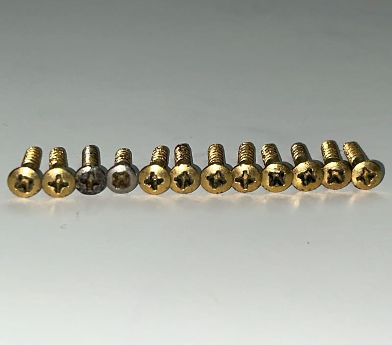 Gibson Vintage Gibson Kluson Gold Waffle Back Tuner Screw | Reverb