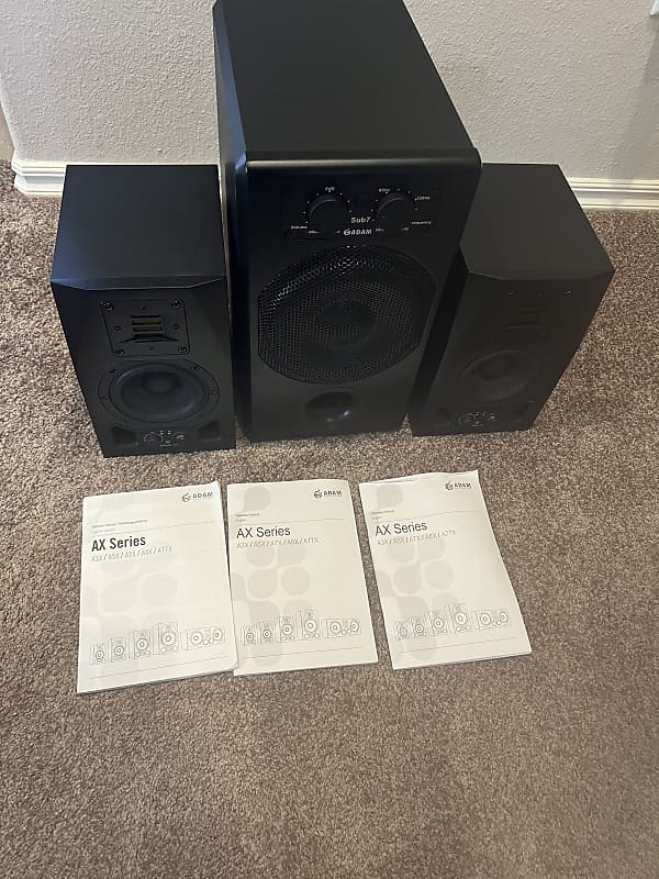 ADAM Audio AX3( pr) & Sub 7 2016 - Black | Reverb