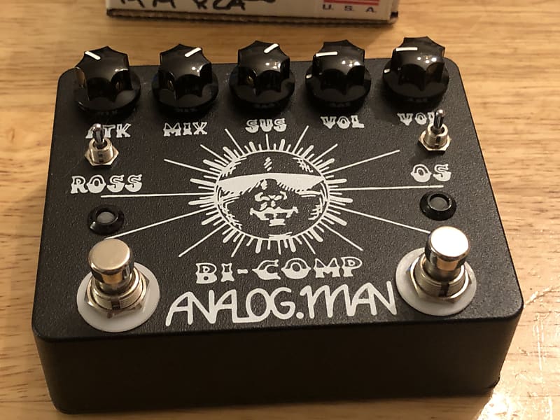 Analogman Bi-Comprosser Compressor Pedal 2022 - Black | Reverb