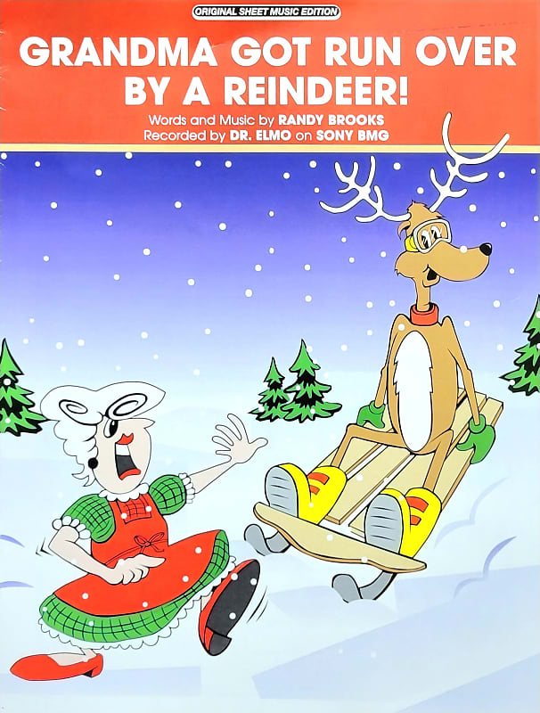 Grandma Got Run Over By A Reindeer Piano/Vocal Sheet Music | Reverb