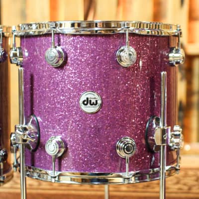 DW Collector's Maple 333 Purple Glass Drum Set - | Reverb