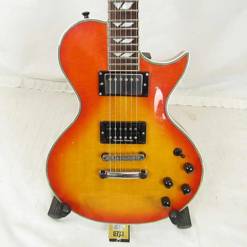 Fernandes Monterey Deluxe Electric Guitar - Cherry Sunburst | Reverb