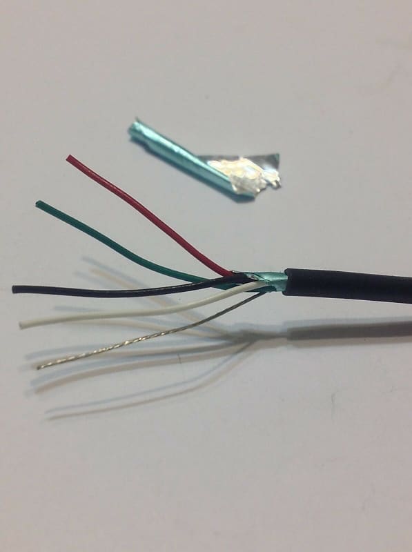 4 Conductor 28 AWG Pickup/Hookup Wire w/Foil Shield/Drain | Reverb