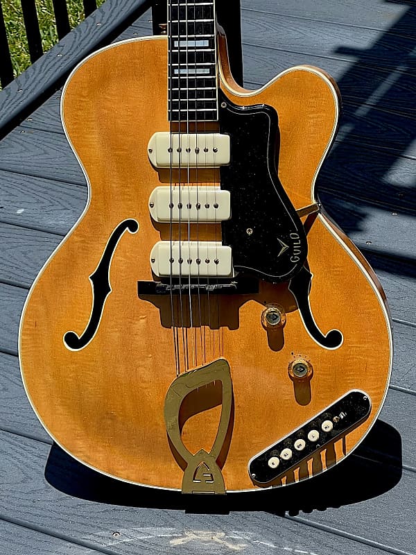 Guild X-350B 1960 a stunning Blonde finished example w/no | Reverb