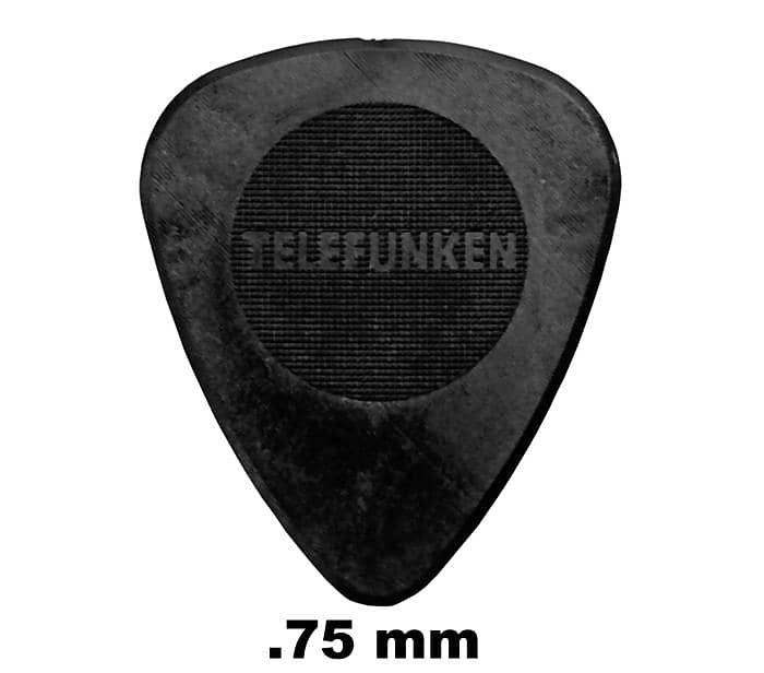 New Telefunken Elektroakustik Graphite Guitar Picks .75mm | Reverb