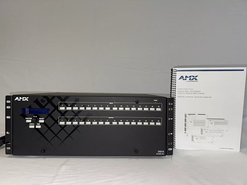 AMX Enova DGX1600-ENC FG1061-16 w/Input/Output Boards | Reverb