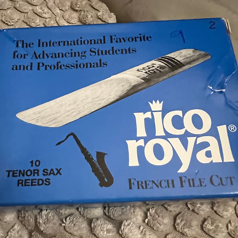 Rico Royal #2 Tenor Sax Reeds 9-Pack Opened Box French File | Reverb