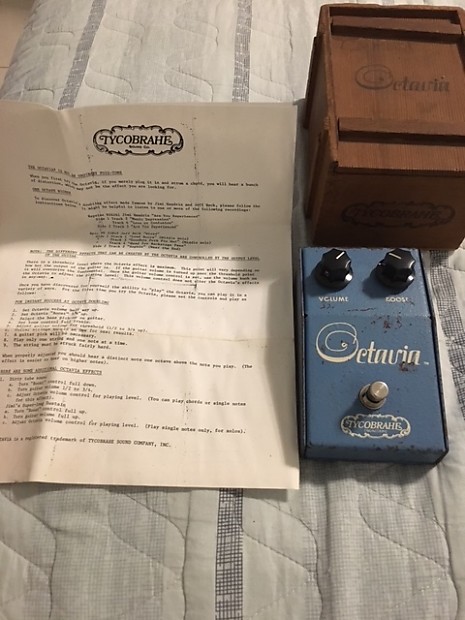 Tychobrahe Octavia 1970s Blue Octave pedal SRV Hendrix | Reverb